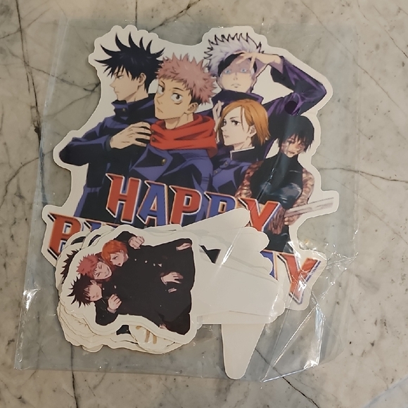 Party Supplies | Anime Character Stickers | Poshmark